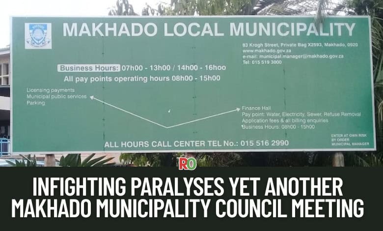 Makhado council meeting collapses again amid ANC infighting | Review