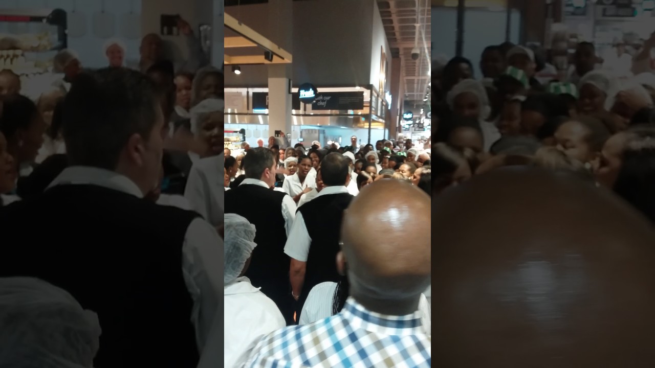 Ballito Junction Checkers staff sing the National Anthem | North Coast ...