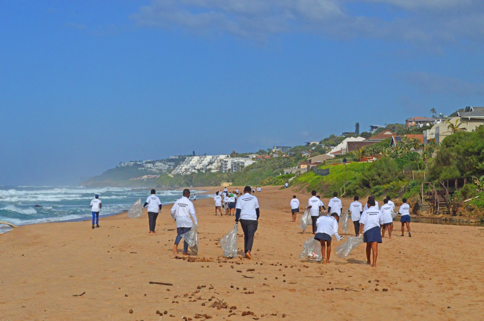 Sizani school kids clean up Salt Rock main beach | North Coast Courier