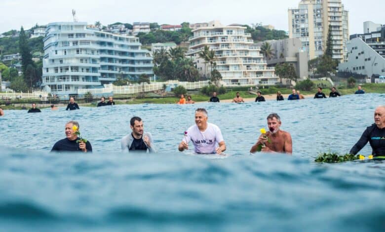 Surfers honour Brian ‘Dog’ Dougherty with emotional paddle out at Bog ...