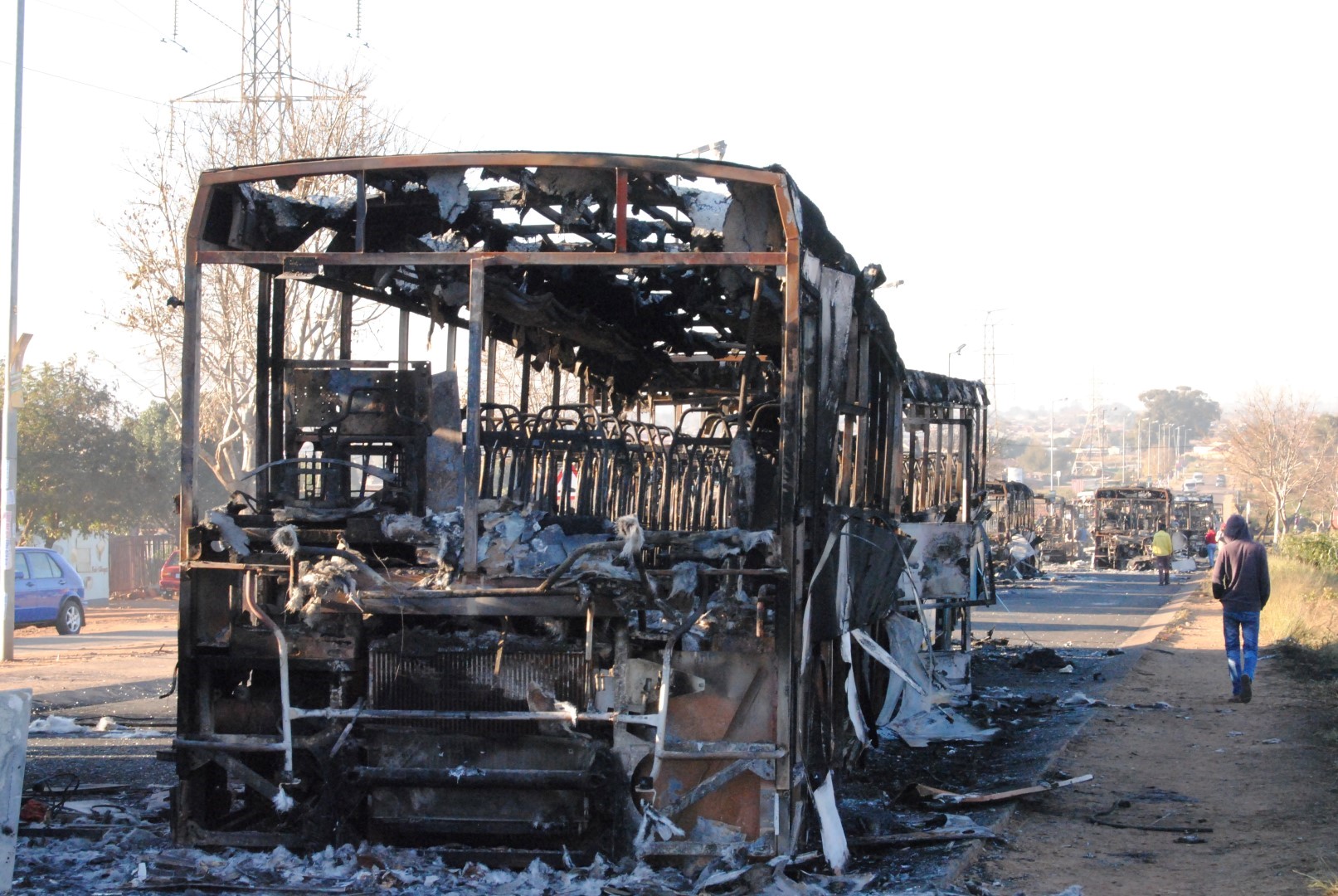 22 buses torched in Mamelodi unrest | Rekord