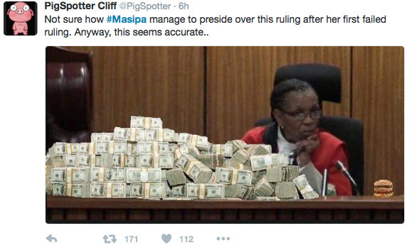 Let’s hope Judge Masipa doesn’t look at Twitter | Rekord