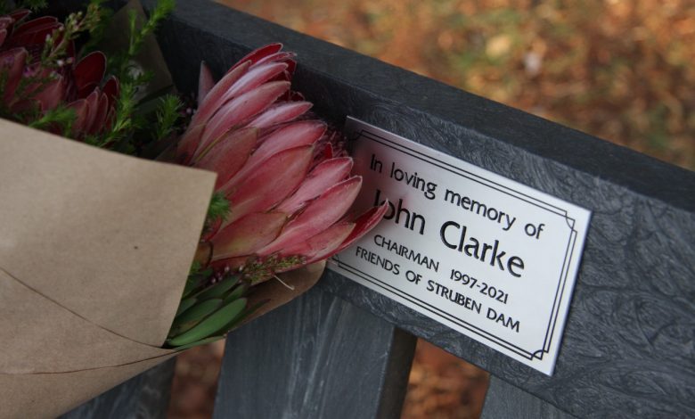 Late John Clarke honoured for his passion for nature and Struben Dam ...