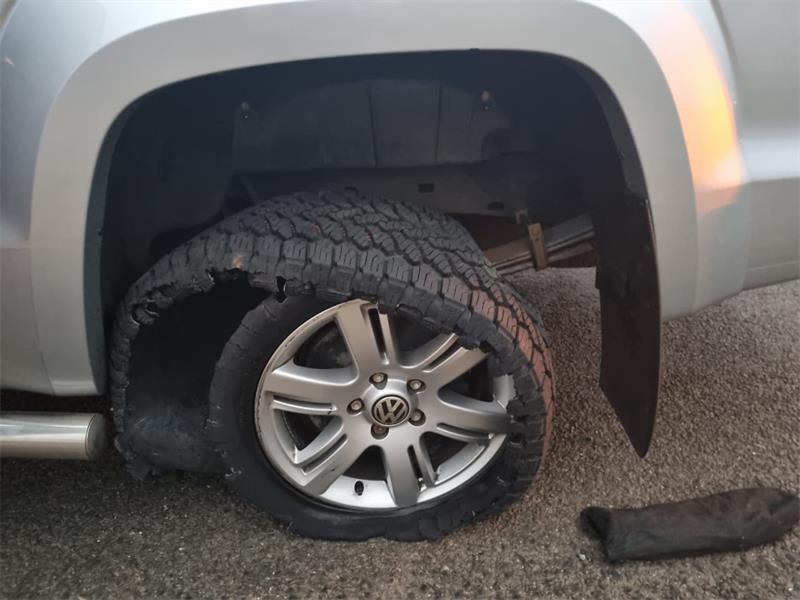 Vehicle damaged in alleged north spiking incident | Rekord