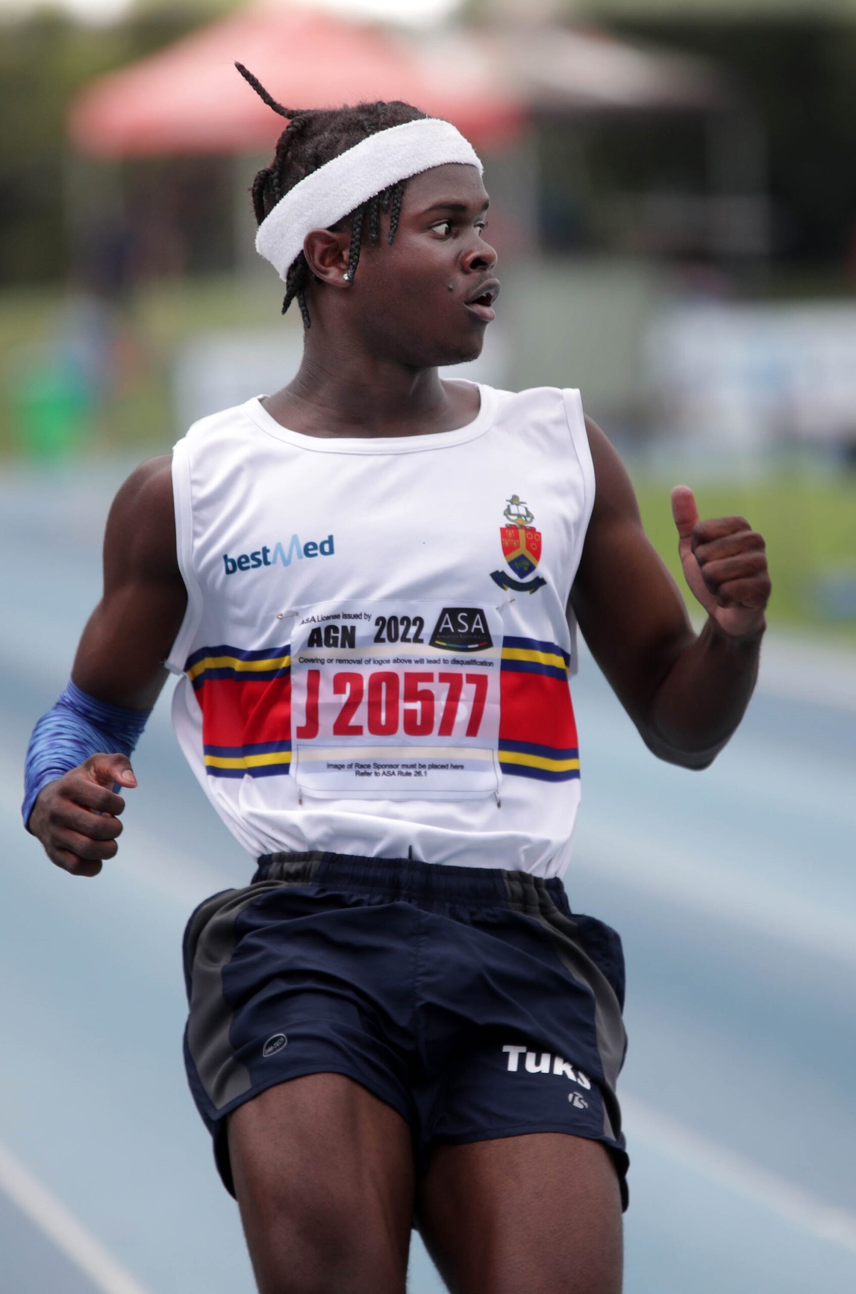 Local young sprinter makes history at national senior athletics ...