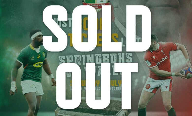 Record crowd will fill Loftus for Springboks vs Wales clash | Rekord