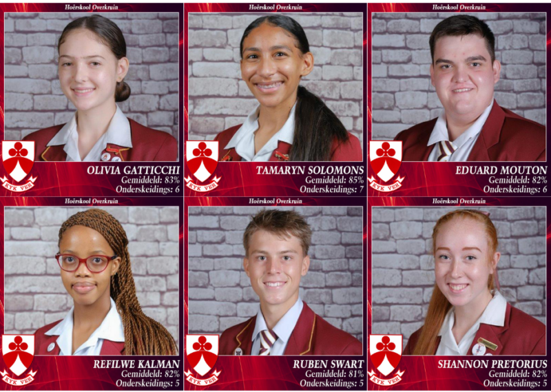 Hoërskool Overkruin Toppresteerders: Matrieks 2022 | Rekord