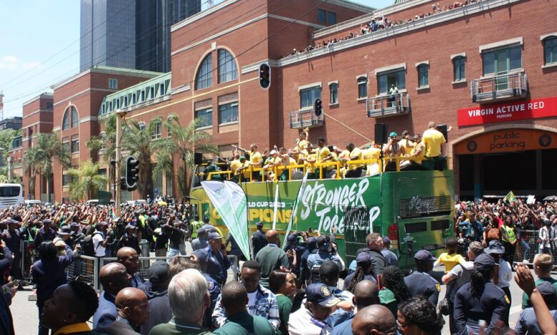 Springboks bring Pretoria city centre to a standstill | Rekord