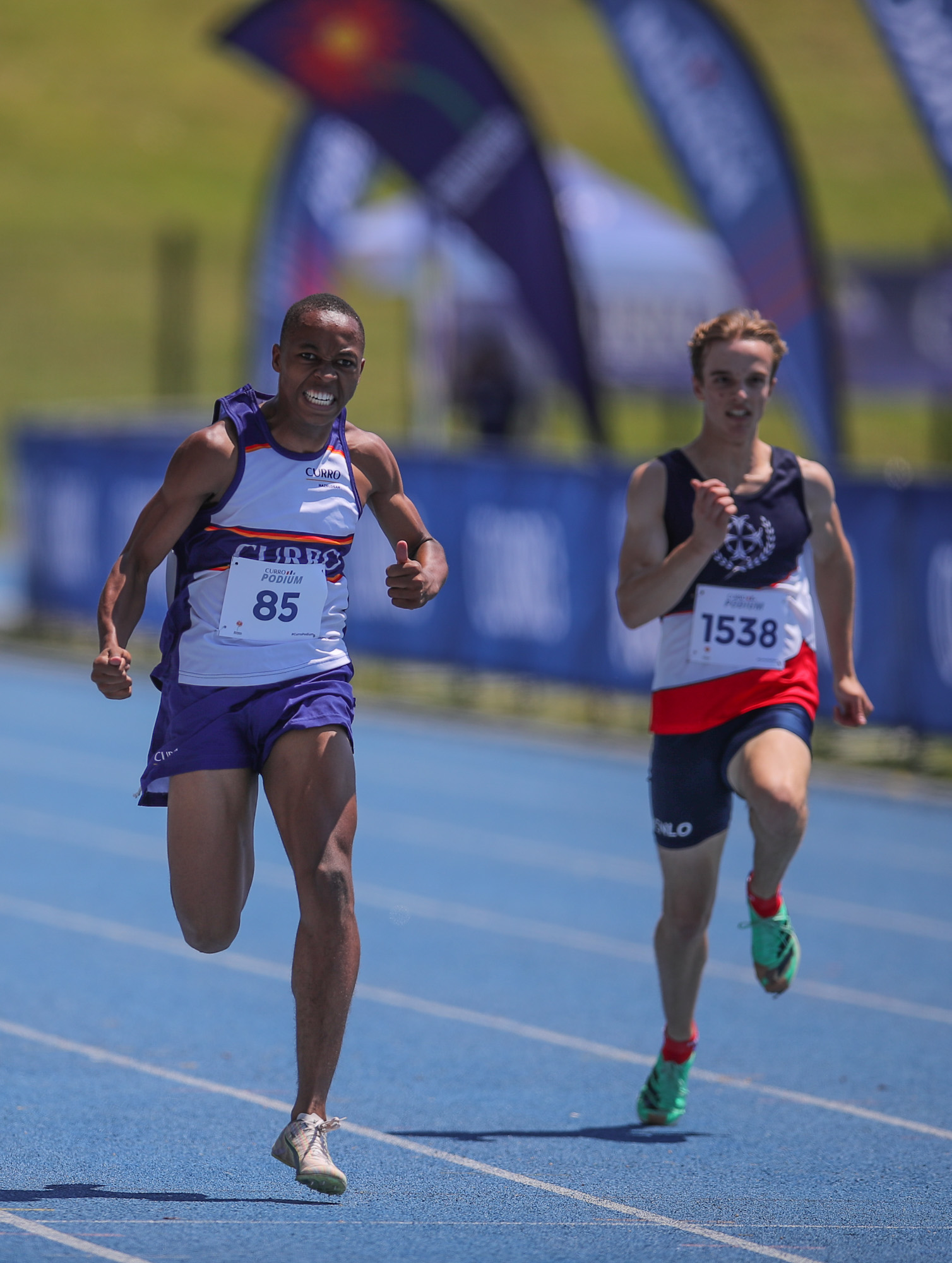 Curro Hazeldaen verras by Podium atletiek se eindrondte | Rekord
