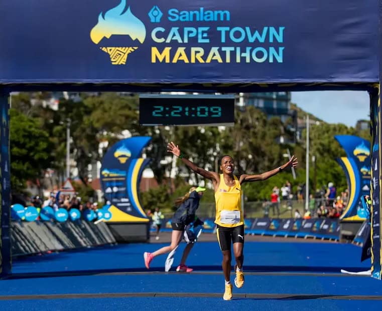 Local star athlete shatters South African record in Cape Town marathon ...