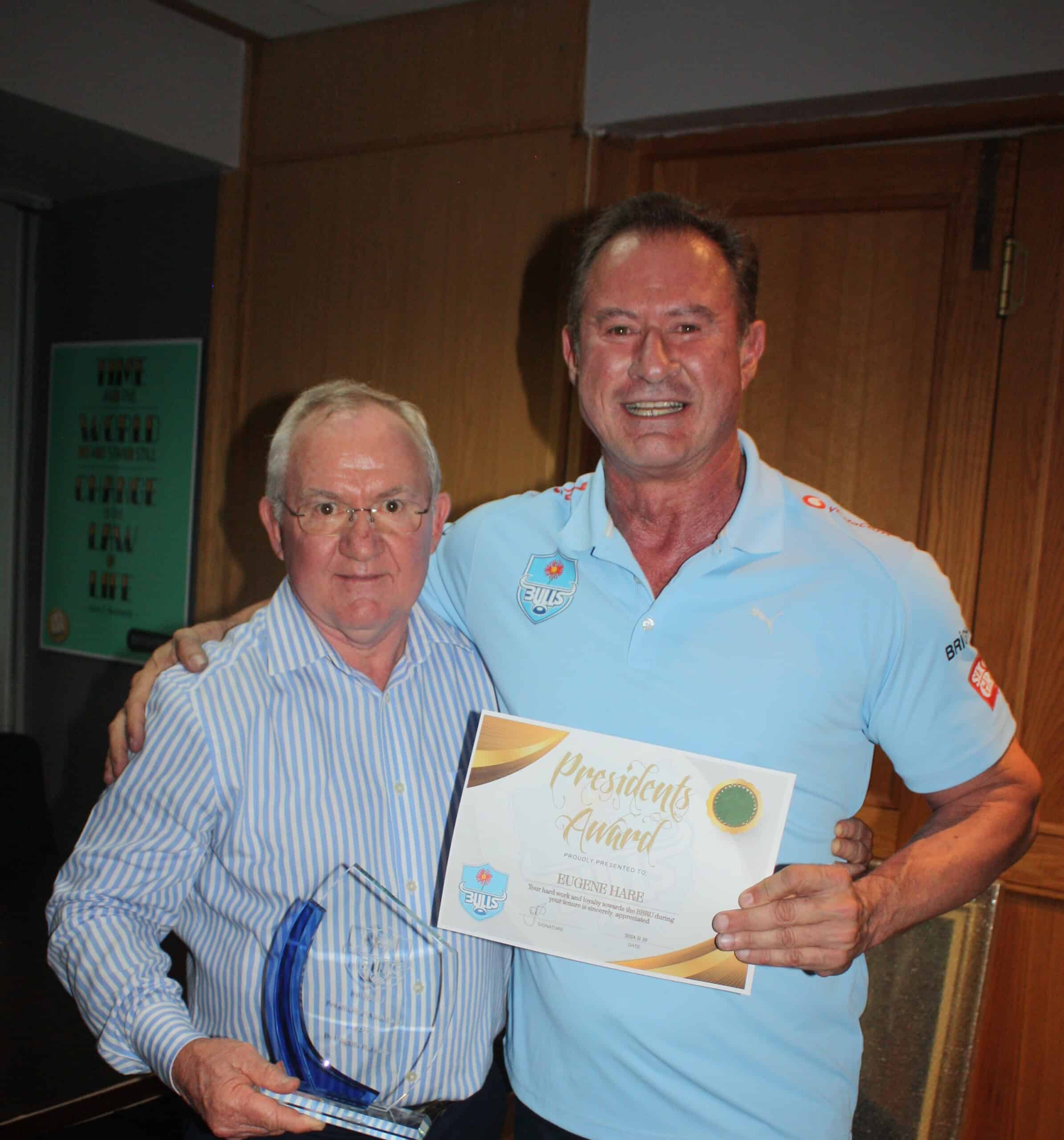 Blou Bulle Rugby-unie vereer presteerders van 2024 seisoen | Rekord