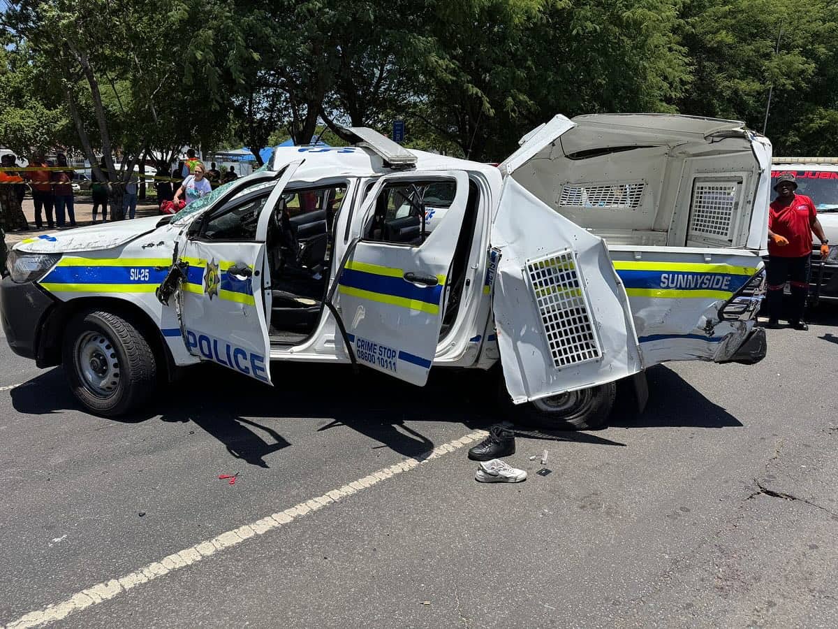 Two suspects killed in police van accident in Pretoria | Rekord