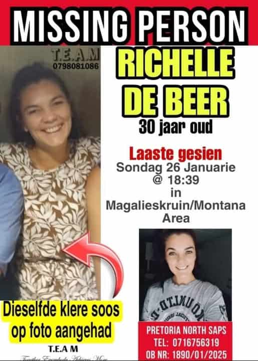 Update: Missing Pretoria woman found safe and unharmed | Rekord