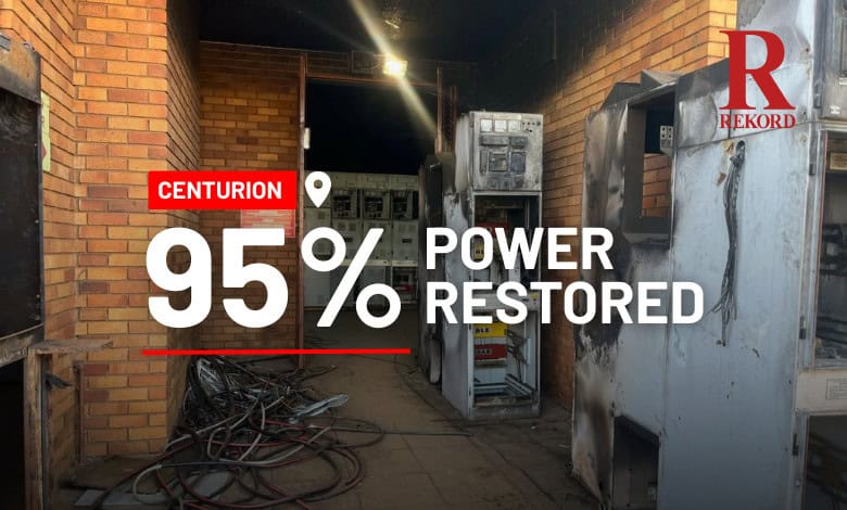 Power restored to 95% of areas in Centurion after prolonged outages ...