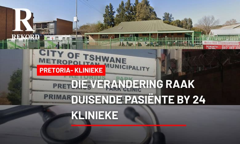 Pretoria-klinieke begin ly onder NGV | Rekord