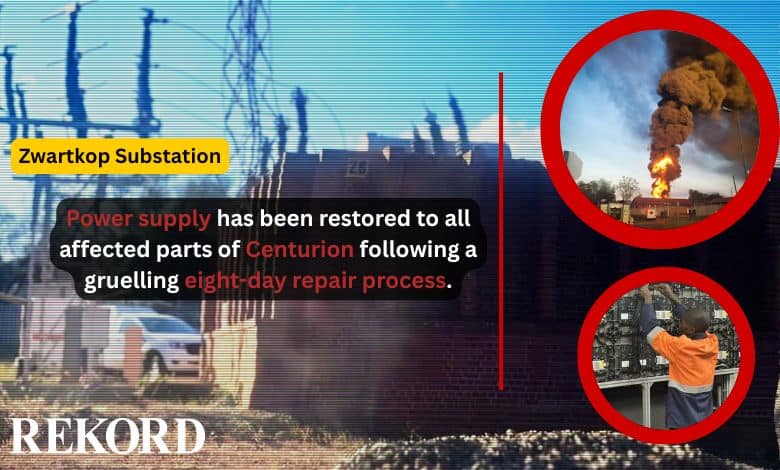 Centurion power supply fully restored after gruelling repairs, says ...