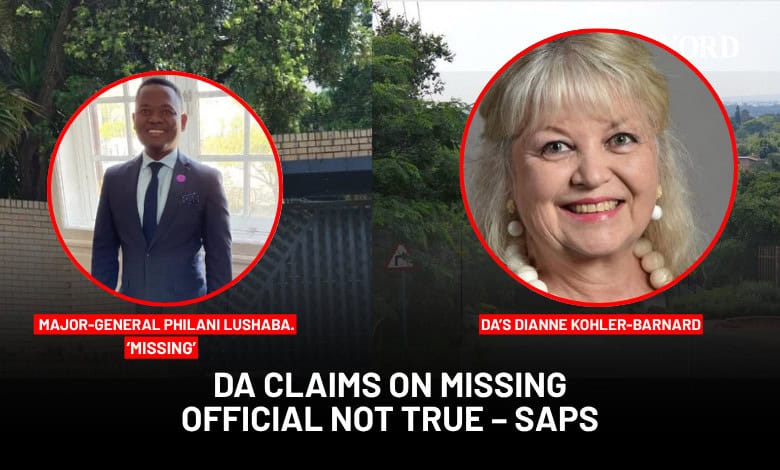 DA claims on missing official not true – SAPS | Rekord