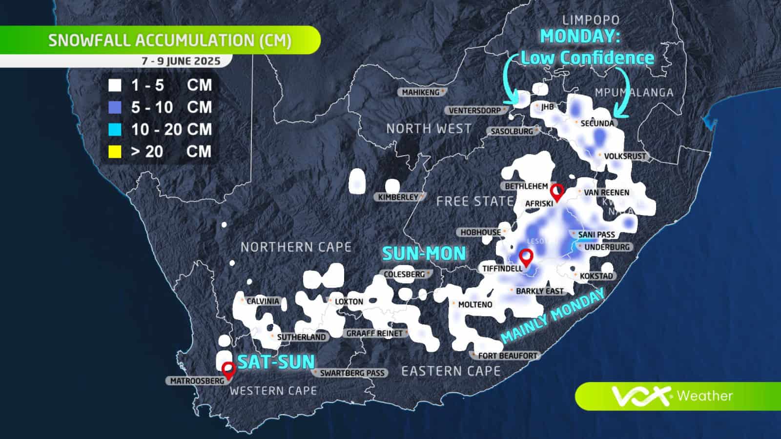 Snow expected in most of SA's provinces - latest update | Rekord