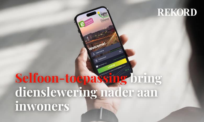 Selfoon-toepassing bring dienslewering nader aan inwoners | Rekord