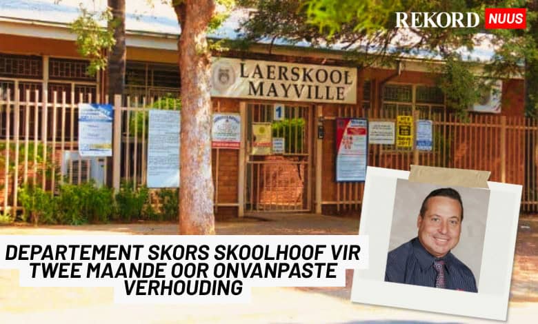 Departement skors skoolhoof vir twee maande oor onvanpaste verhouding ...