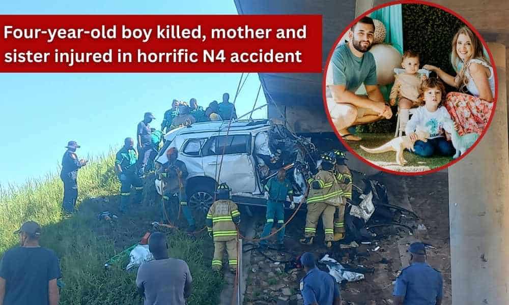 Four-year-old boy killed, mother and sibling injured in horrific N4 ...