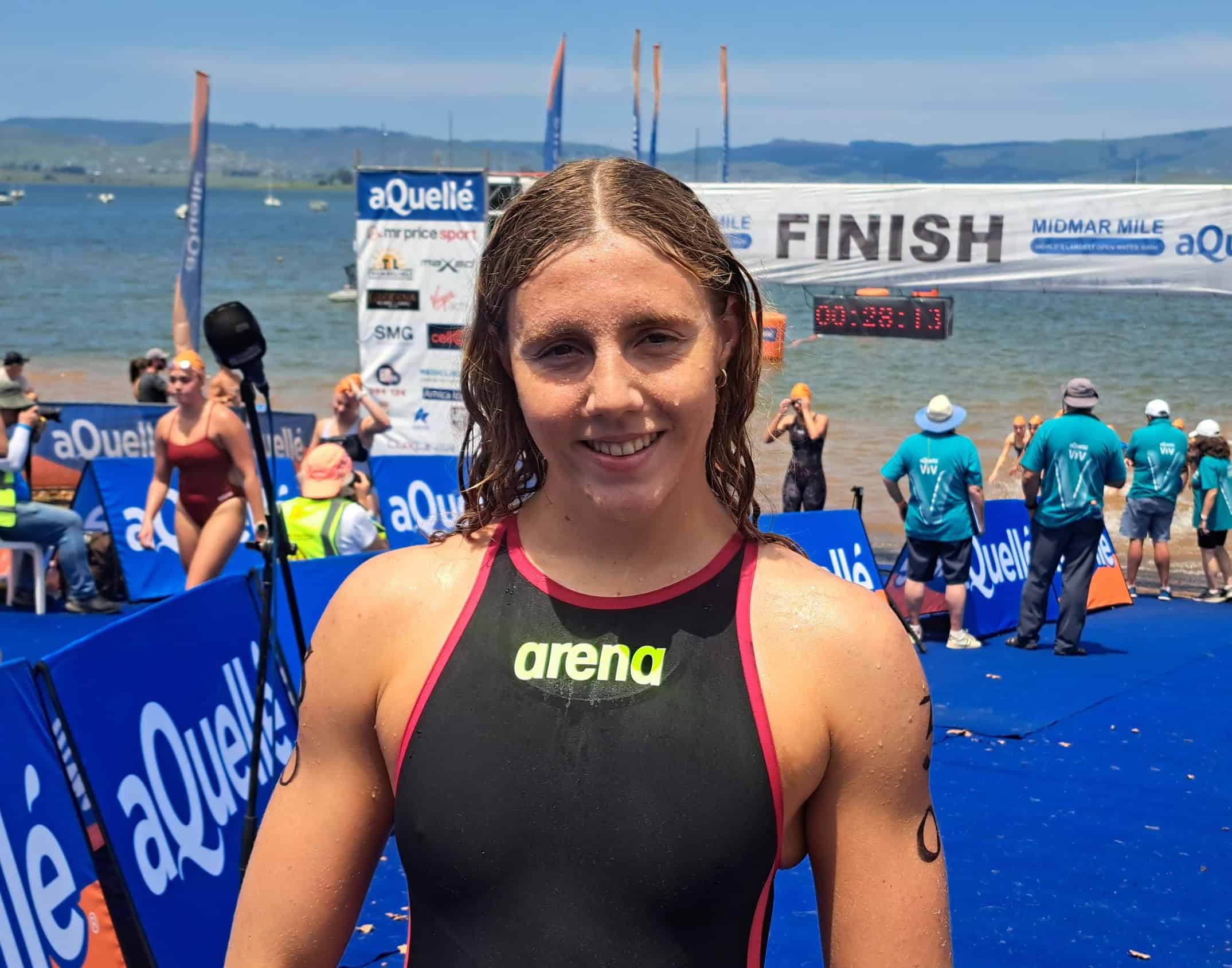 Pretoria swimmers dominate podium in Elite women's race at Midmar mile ...