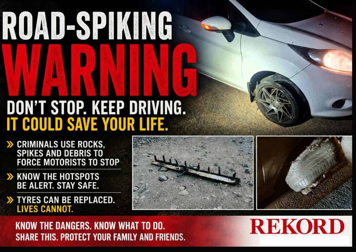 Beware these road-spiking hotspots: Safety groups remind motorists not ...