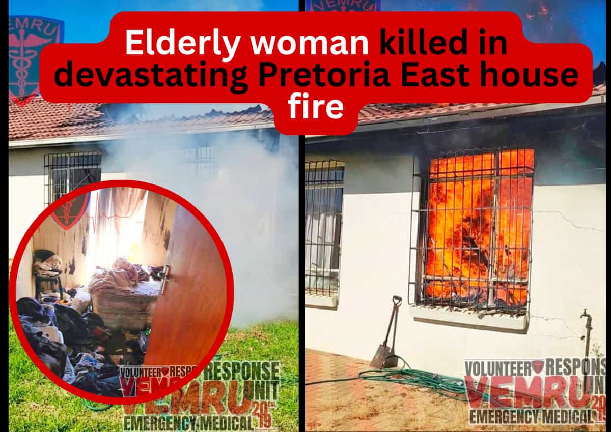 Elderly woman killed in devastating Pretoria East house fire | Rekord