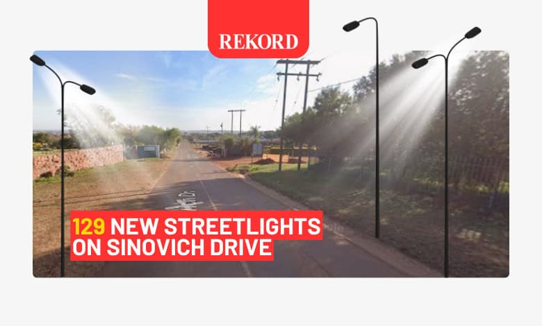 129 new streetlights on Sinovich Drive | Rekord