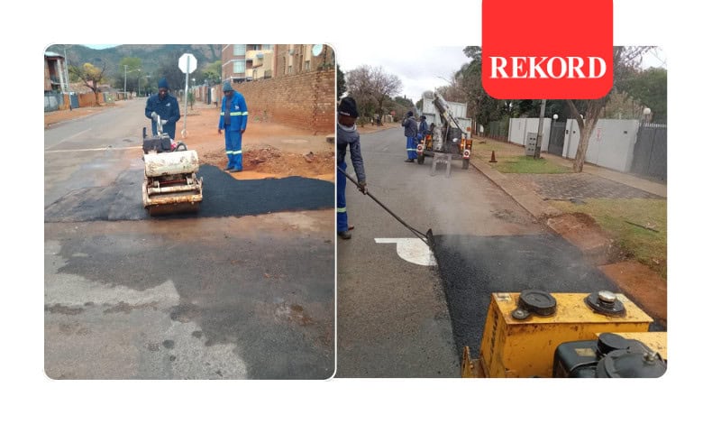 Pothole patching brings relief to motorists in Pretoria North | Rekord