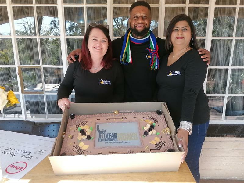 Community shows support to Oasis Haven in Robin Hills on Mandela Day ...