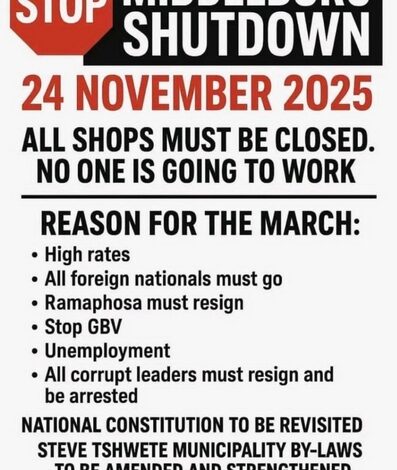 Police to meet over viral ‘Middelburg Shutdown’ messages circulating on ...