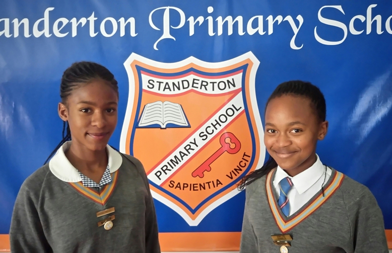 Layla Essop and Refiloe Skhosana from Standerton Primary School get ...