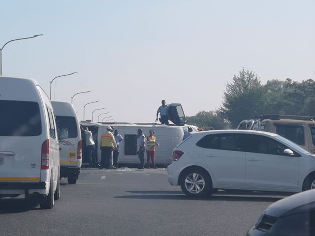 Secunda Police vehicle overturns, injuring four | Ridge Times