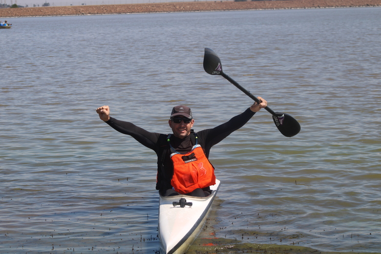 Johan Grabe durf Grootdraaidam op ’n kajak aan | Ridge Times