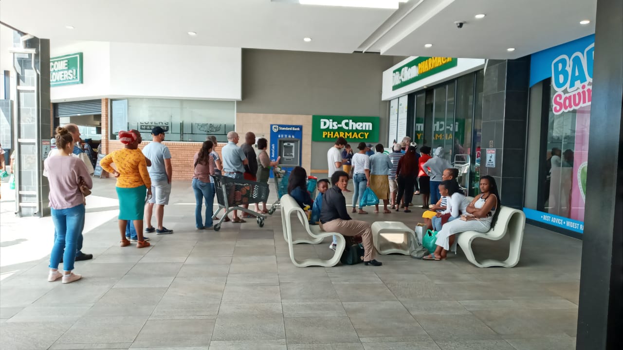 People flock to grocery shops and pharmacies in Secunda | Ridge Times