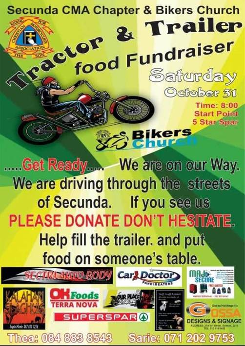 Support Secunda-church and CMA's initiative to support needy families ...