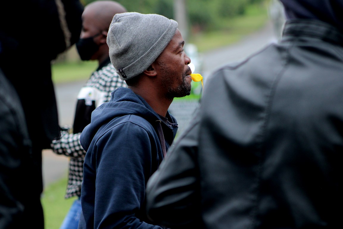 GALLERY- Community members protest outside Department of Public Works ...