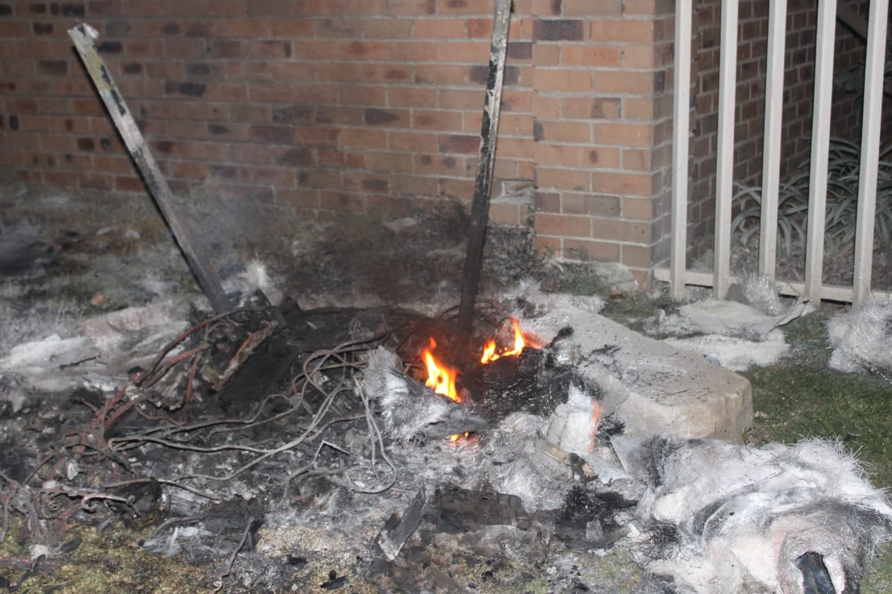 Mini substation goes up in flames | Ridge Times
