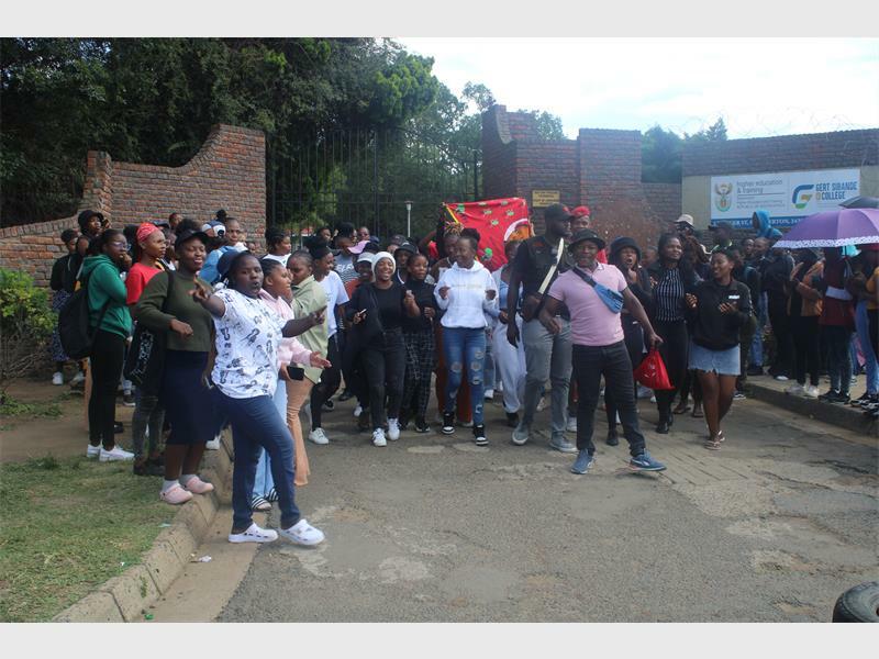 College students from Standerton embark on peaceful protest | Ridge Times
